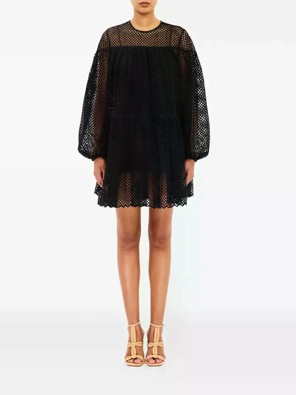 Ulla Johnson Eyelet Jaclyn Dress - Black