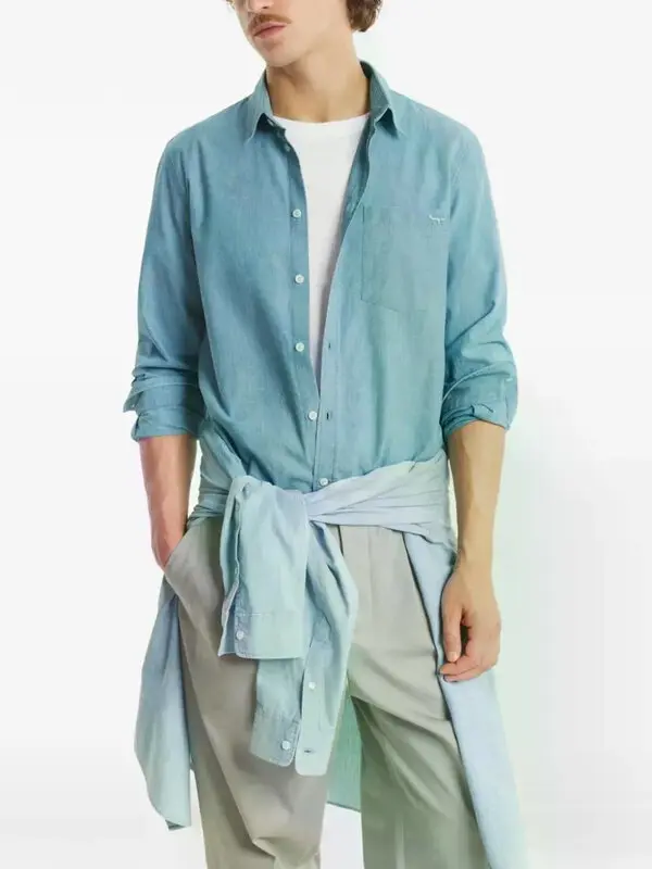Maison Kitsuné Pocket Embroidered Shirt