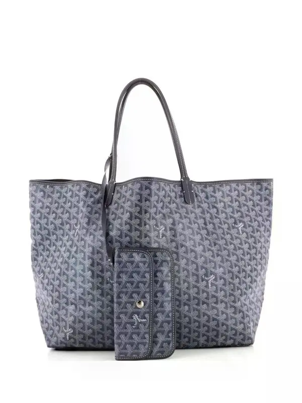 Goyard Saint Louis Coated Canvas Gm Tote Bag - Grey