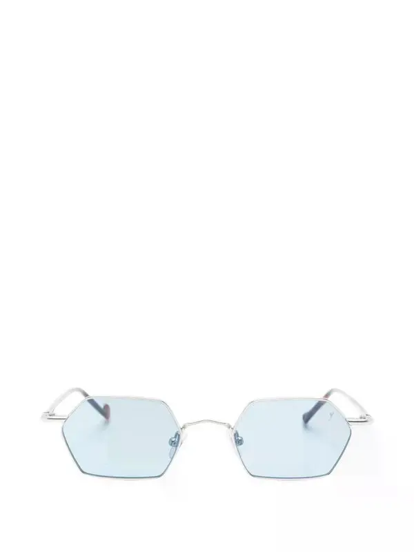 EYEPETIZER Geometric Frame Sunglasses - Silver