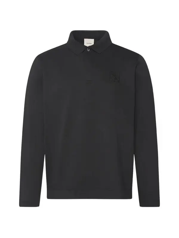 Calvin Klein Long-sleeve Polo Shirt - Brown