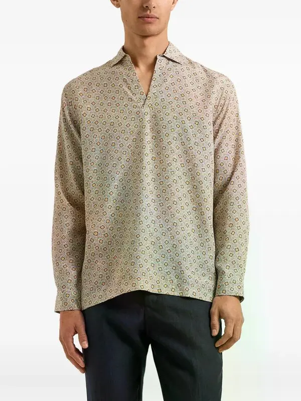 Orlebar Brown Ridley Patterned V-neck T-shirt