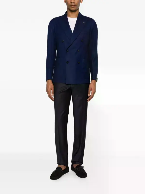 Tagliatore Double-breasted Patch-pocket Blazer