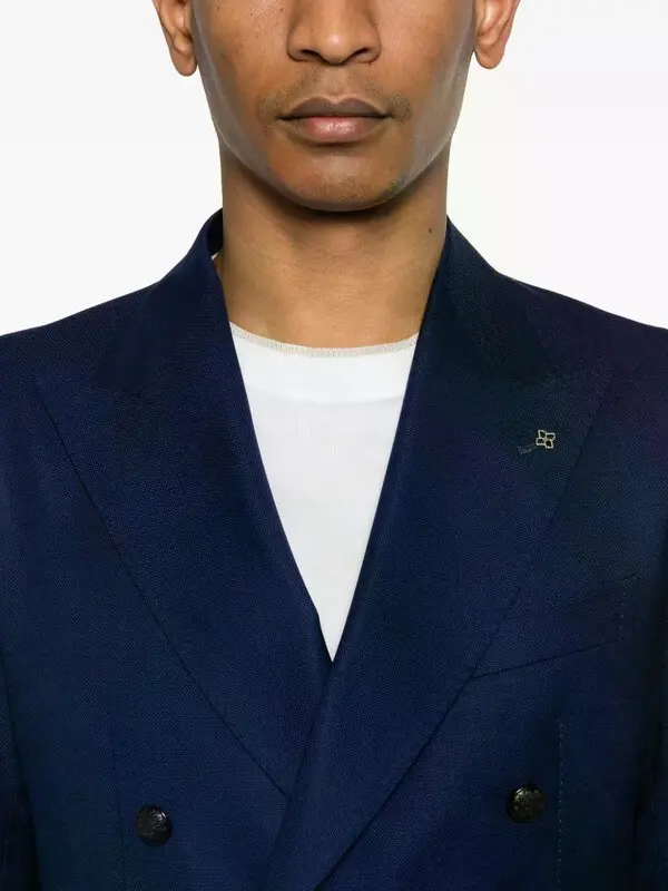 Tagliatore Double-breasted Patch-pocket Blazer