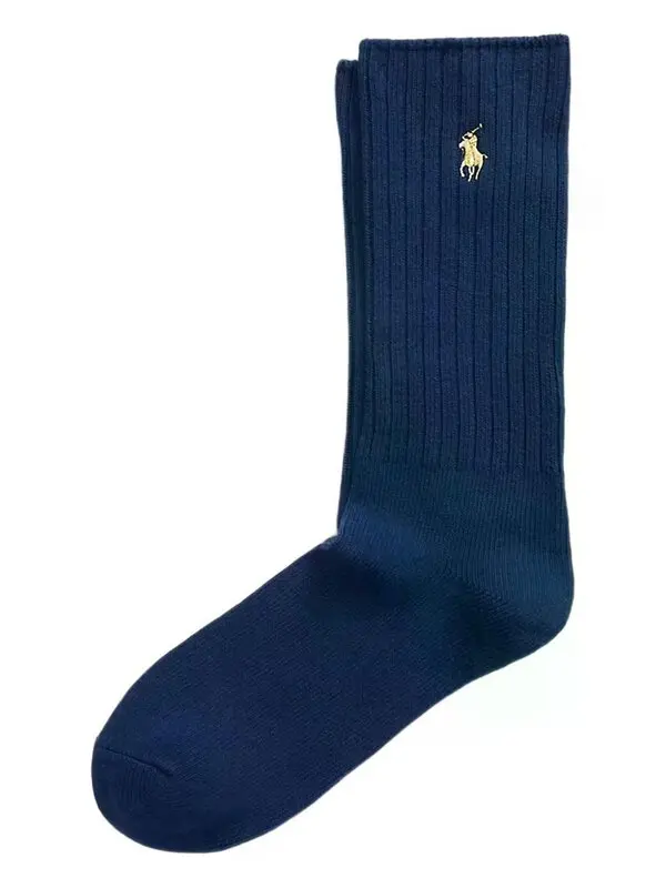Polo Ralph Lauren Embroidered Ribbed Crew Socks