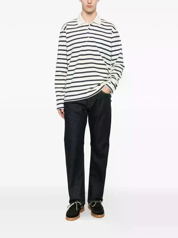 Junya Watanabe Striped Polo Shirt - Neutrals