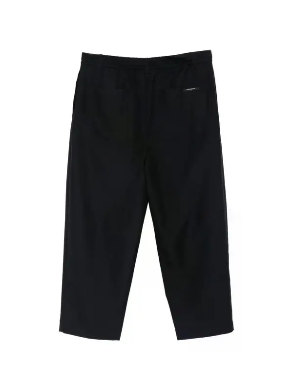 Maison Kitsuné Pleated Cropped Trousers
