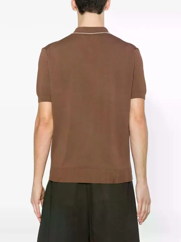 Canali Piped Polo Shirt