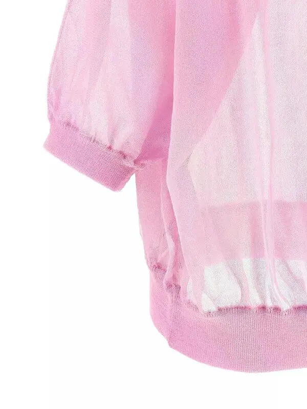 NUDE Balloon Sleeve Crew Neck Sweater