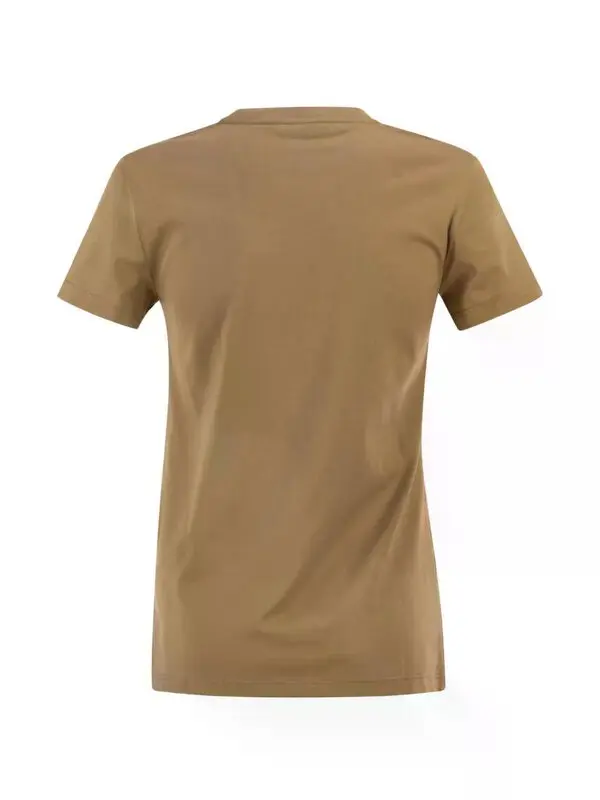 Max Mara Giovane Monogram Logo T-shirt - Neutrals