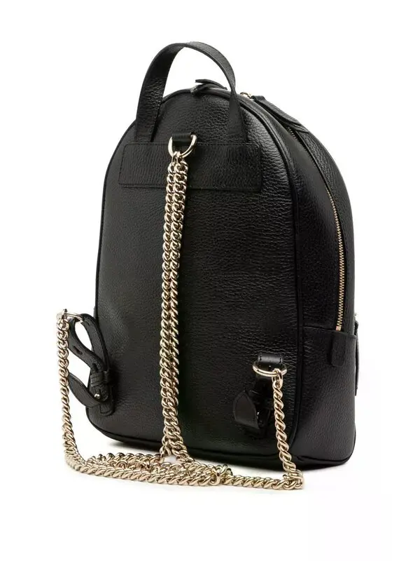 Gucci 2000-2015 Pebbled Calfskin Soho Chain Backpack