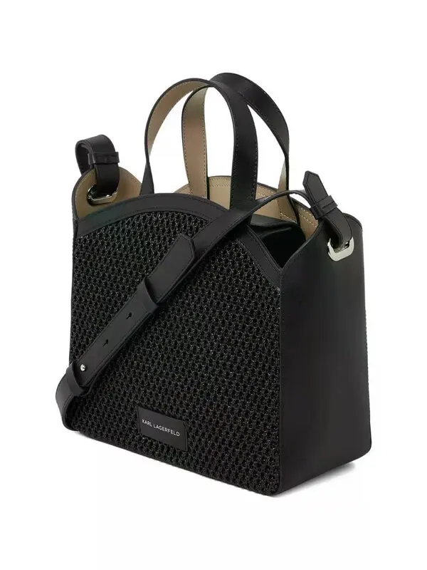 Karl Lagerfeld Small K/circle Tote Bag - Black