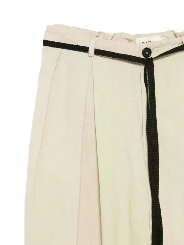 Barena Venezia Pleated Wide Leg Trousers - Neutrals