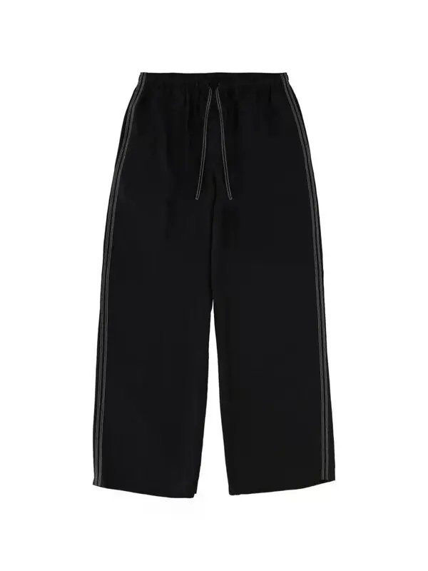 Filippa K Drawstring Piped Trousers - Black