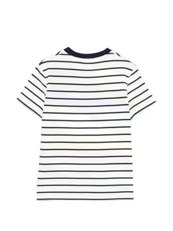 Maison Labiche Striped Appliqué T-shirt