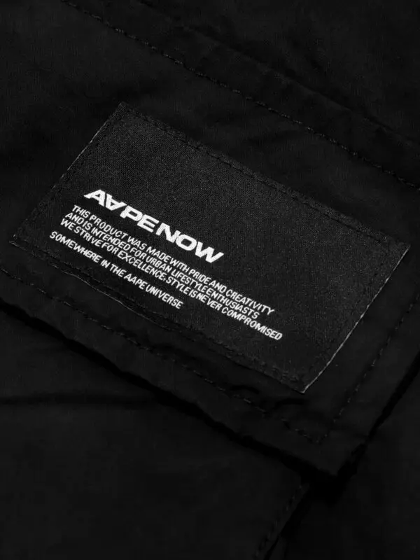 AAPE BY *A BATHING APE Logo Patch Cargo Shorts