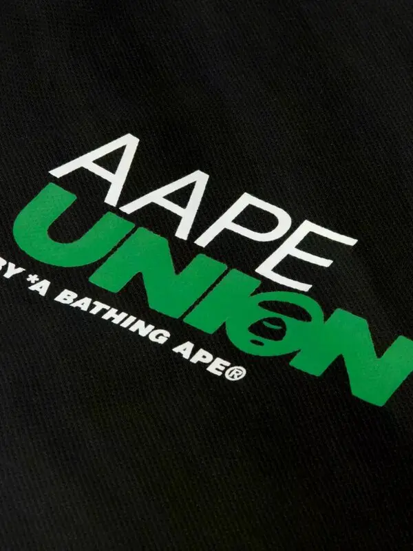 AAPE BY *A BATHING APE Print Polo Shirt - Black