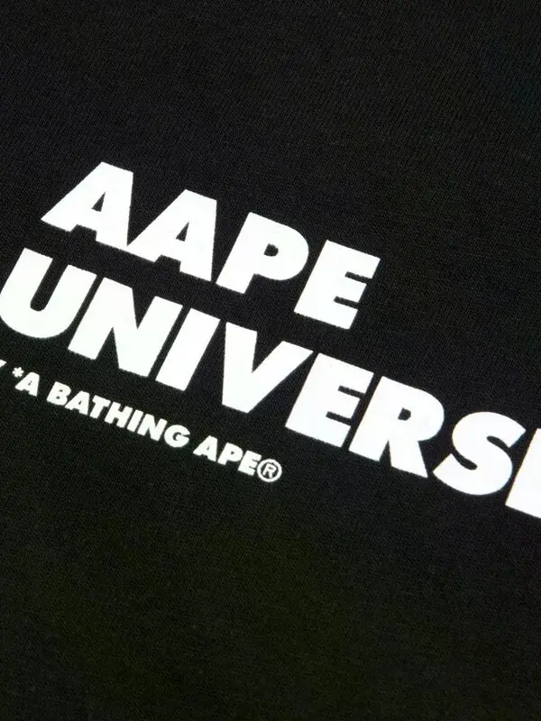 AAPE BY *A BATHING APE Logo Polo Shirt - Black