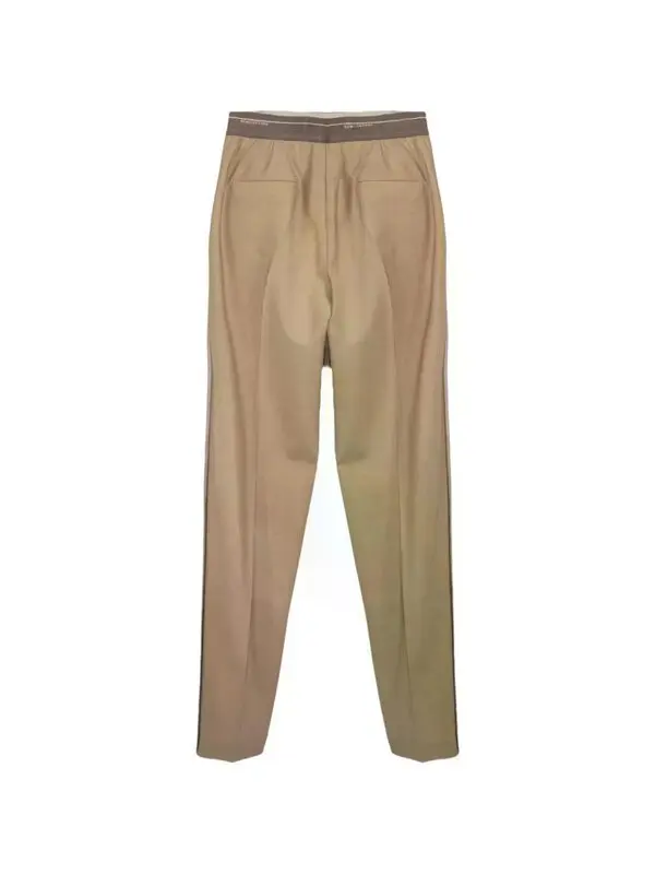 SEMICOUTURE Elasticated Waistband Crease Trousers