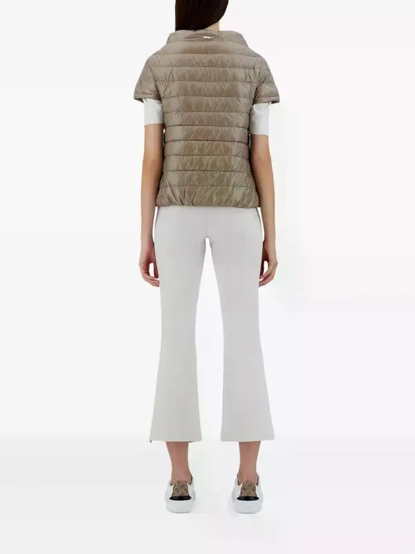 Herno Emilia Puffer Jacket With Short Sleeves - Neutrals
