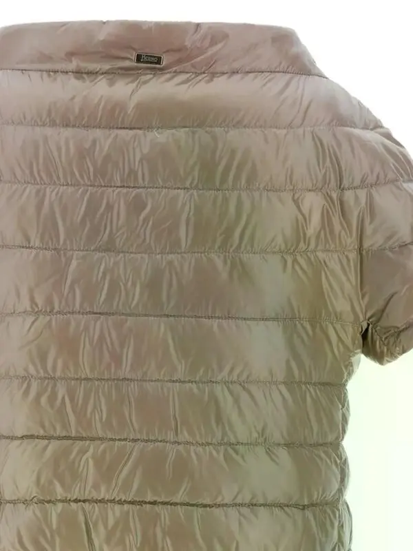 Herno Emilia Puffer Jacket With Short Sleeves - Neutrals