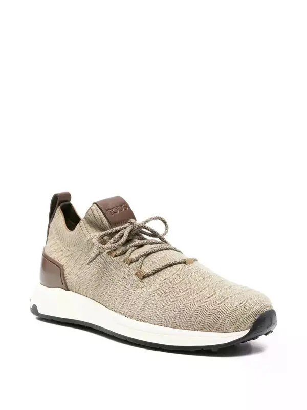 TOD'S Round-toe Lace-up Sneakers - Neutrals