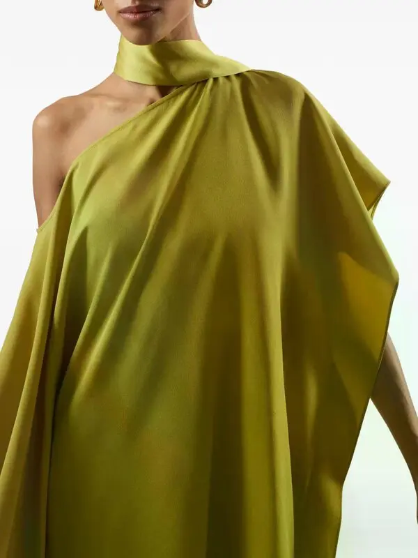 TALLER MARMO Trebbia Kaftan One-shoulder Dress