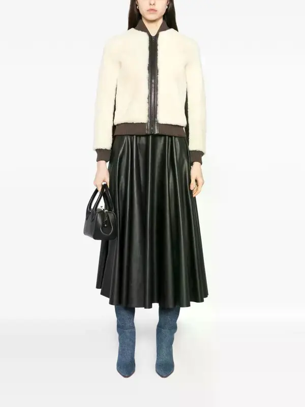 Chloé Leather Bomber Jacket
