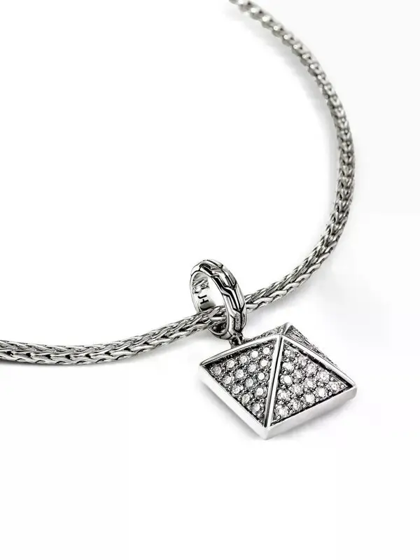 John Hardy Sterling Pavé Diamond Icon Necklace
