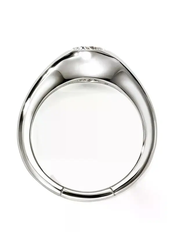 John Hardy Sterling Oval-cut Diamond Ring - Silver