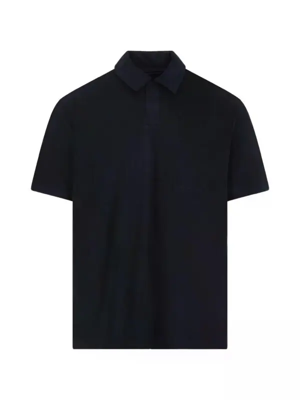 Ralph Lauren Purple Label Pocket Polo Shirt - Blue
