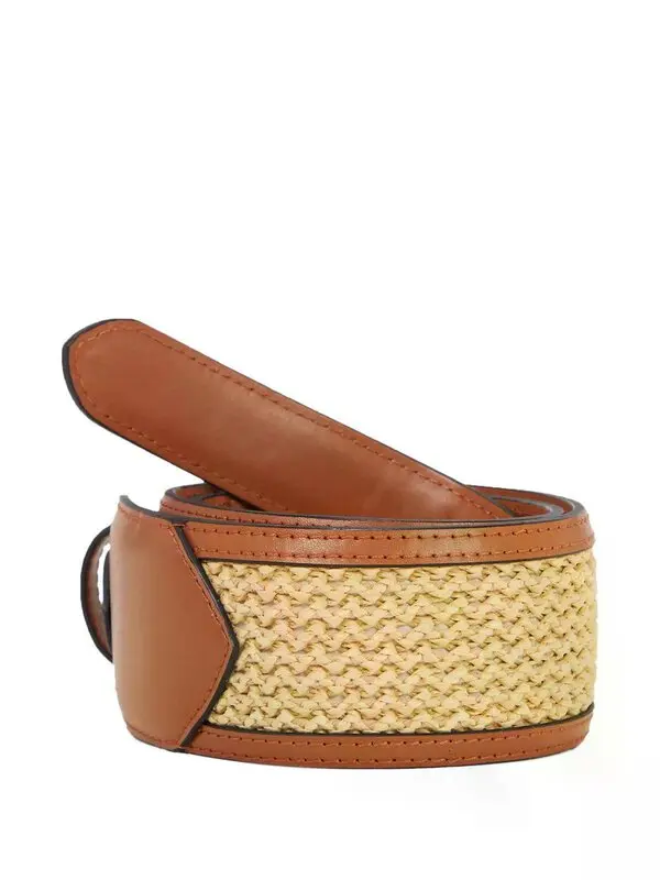Karl Lagerfeld Medium Belt With Raffia Detailing