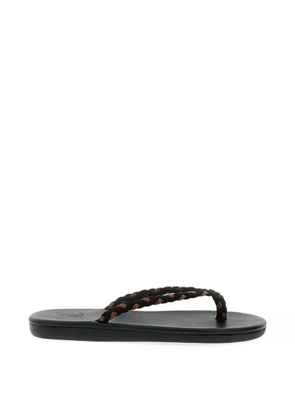 ANCIENT GREEK SANDALS Saionara Braided Flip-flops - Black