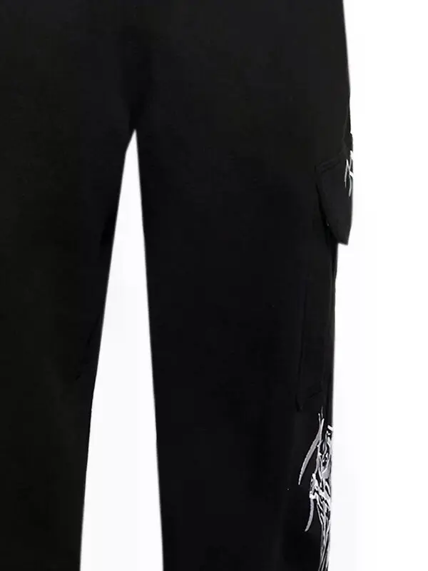 WARREN LOTAS Baggy Cargo Sweat Pants - Black