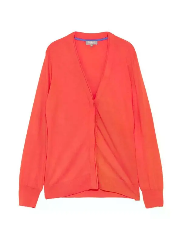 N.peal V-neck Cardigan - Red