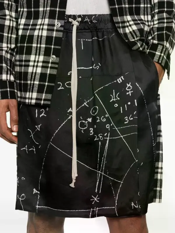 Rick Owens Elasticated Waistband Kilt Shorts