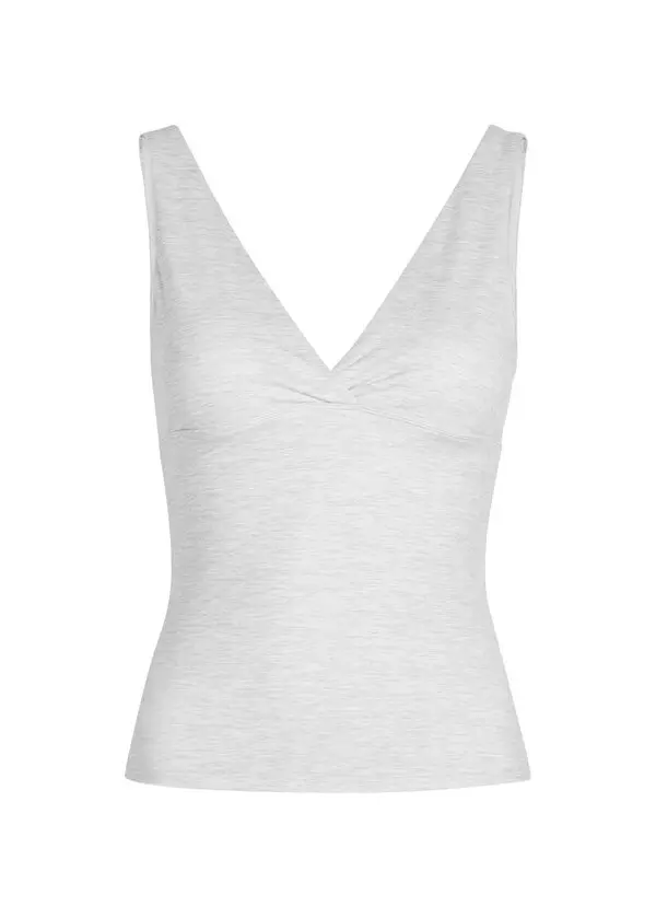 TALA Dayflex V-neck Stretch-jersey Vest - Grey
