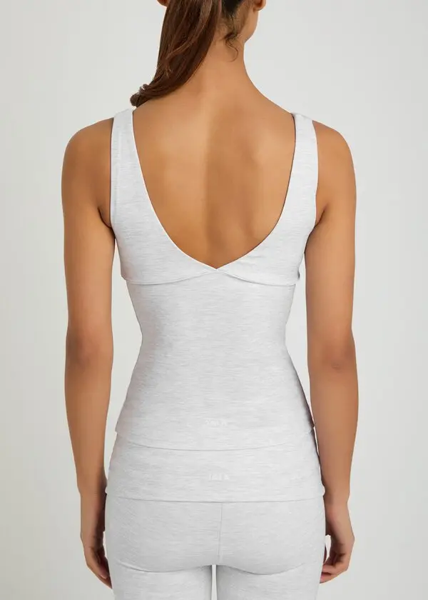 TALA Dayflex V-neck Stretch-jersey Vest - Grey