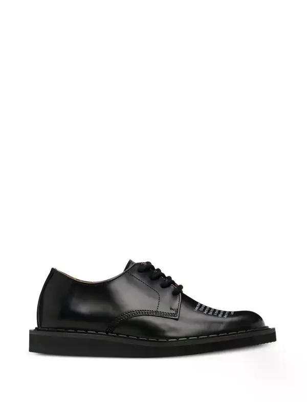 GEORGE COX Text-print Derby Shoes