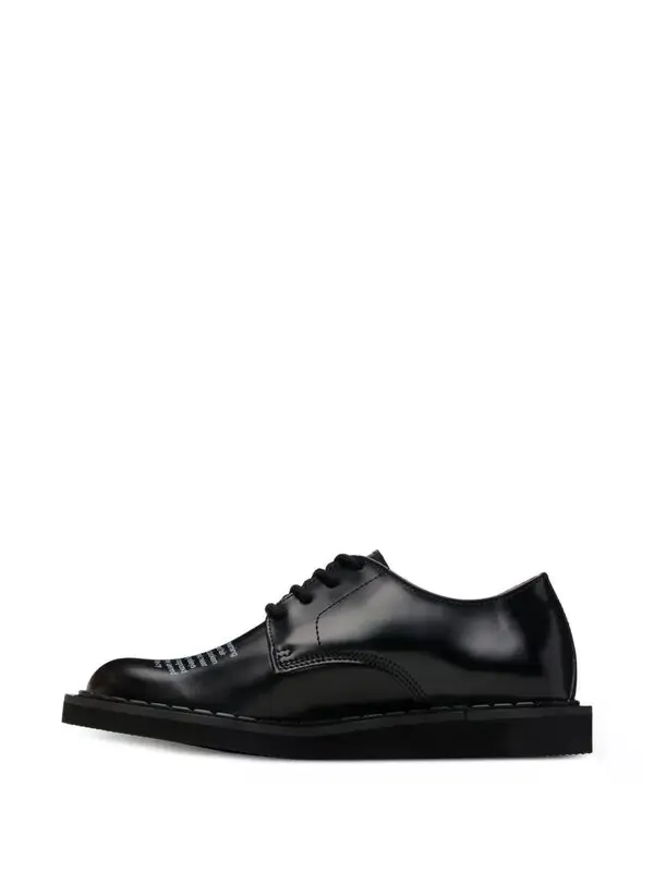 GEORGE COX Text-print Derby Shoes