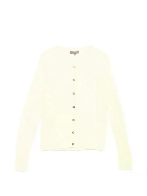 N.peal Myla Cable Knit Cardigan - Yellow