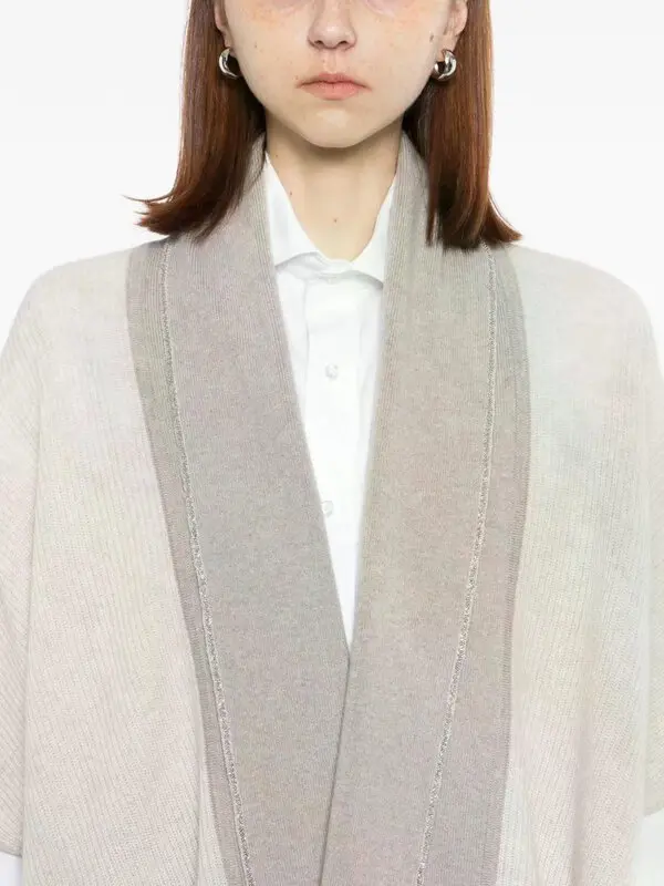 N.peal Ribbed Open Front Cardigan