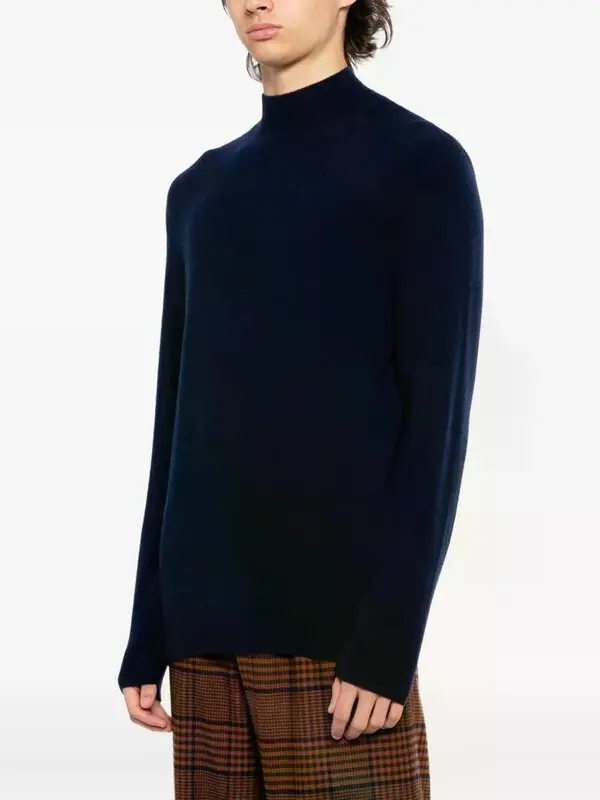 N.peal Mayfair Cashmere Turtleneck Sweater - Blue