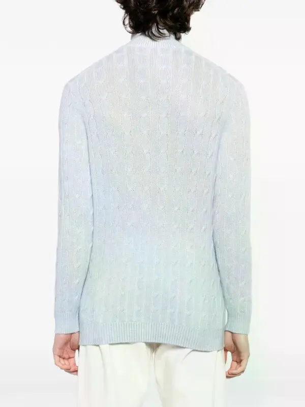 N.peal Albermarle Half Zip Sweater - Blue