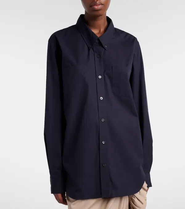 Dries Van Noten Oversized Cotton Poplin Shirt