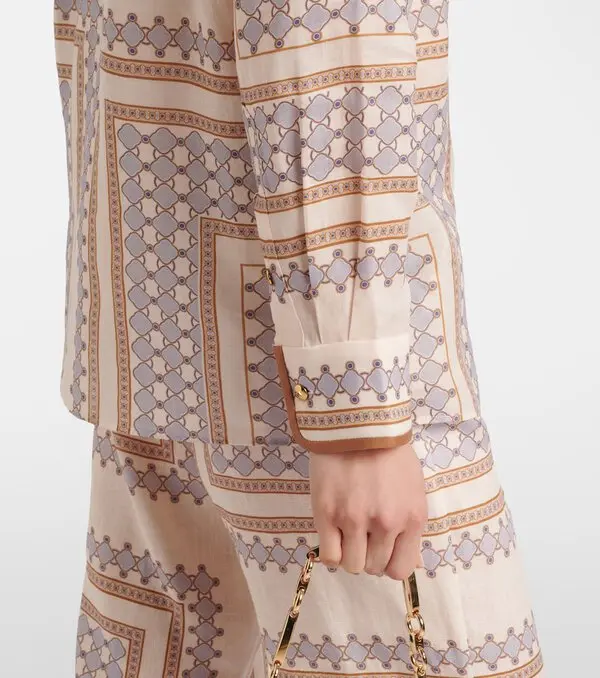 Zimmermann Printed Ramie Shirt