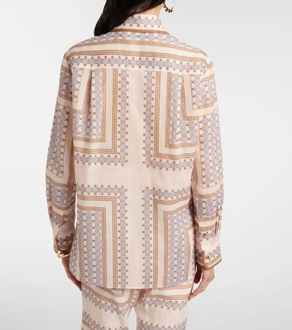 Zimmermann Printed Ramie Shirt
