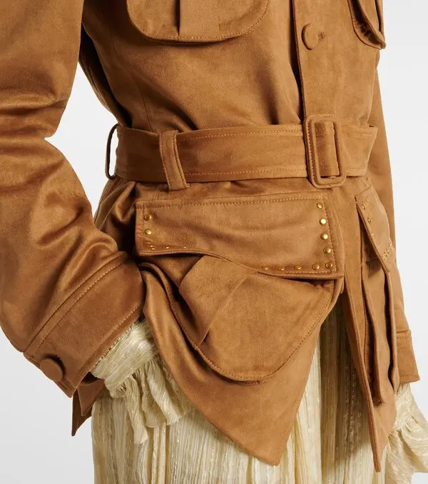 XU ZHI Studded Belted Field Jacket