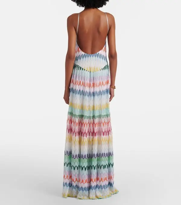 Missoni Halterneck Lame Maxi Dress