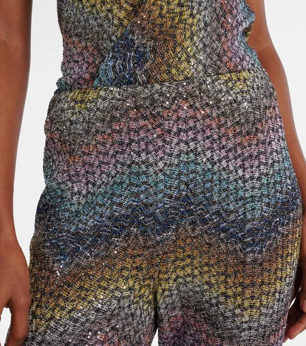 Missoni Sequined Lame Flared Trousers